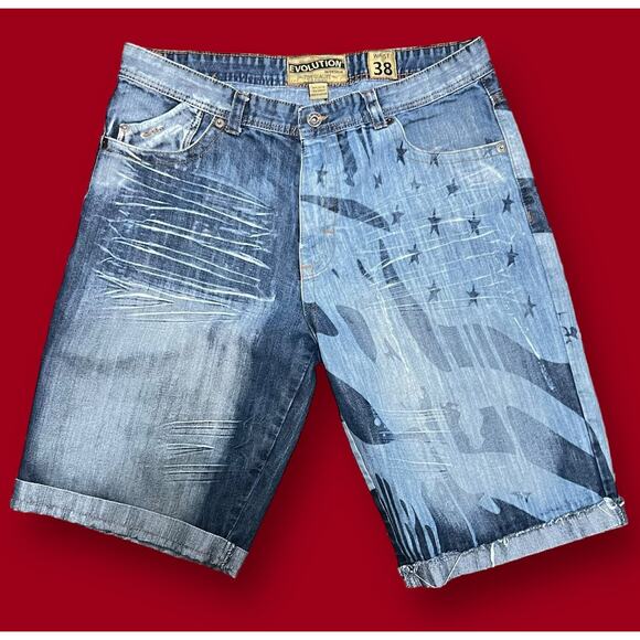 Evolution by Design | Shorts | Vintage Y2k Jorts Mens Retro Jean Shorts ...